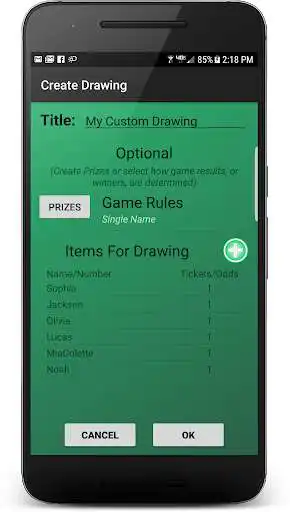 Draw Names From A Hat online game with UptoPlay
