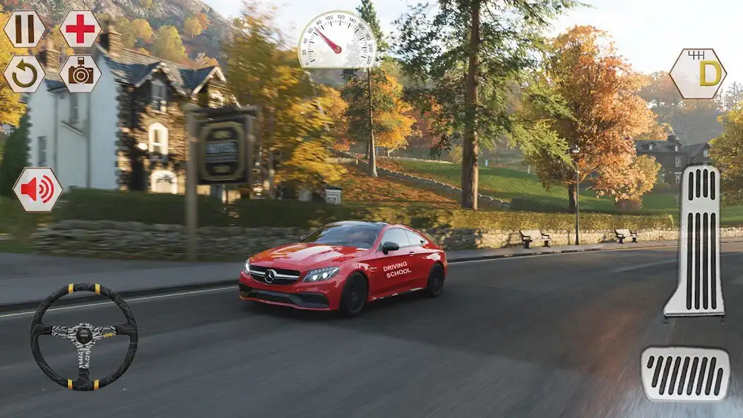 Driving School Simulator City online game with UptoPlay