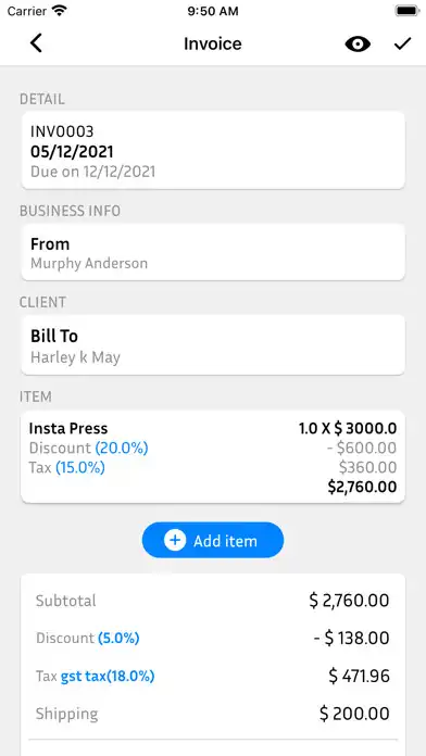 Easy Invoice Estimate Maker online game with UptoPlay