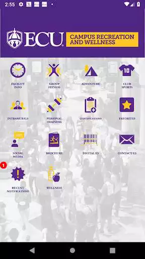 ECU Rec and Wellness online game with UptoPlay