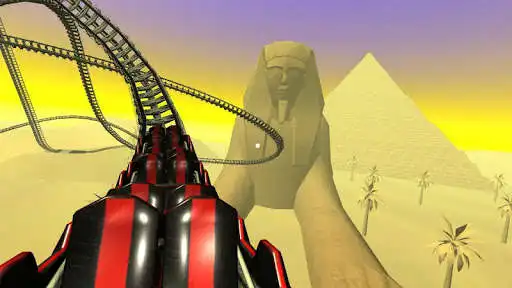 Egyptian Pyramids Virtual Reality Roller Coaster online game with UptoPlay