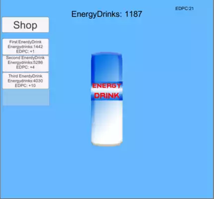 Energy drink clicker online game with UptoPlay
