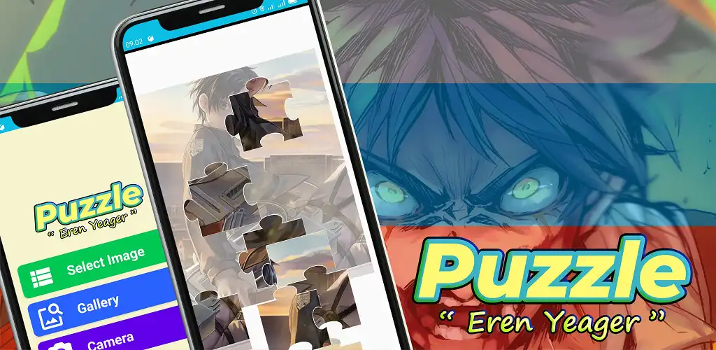 Eren Yeager Puzzle AOT Game online game with UptoPlay