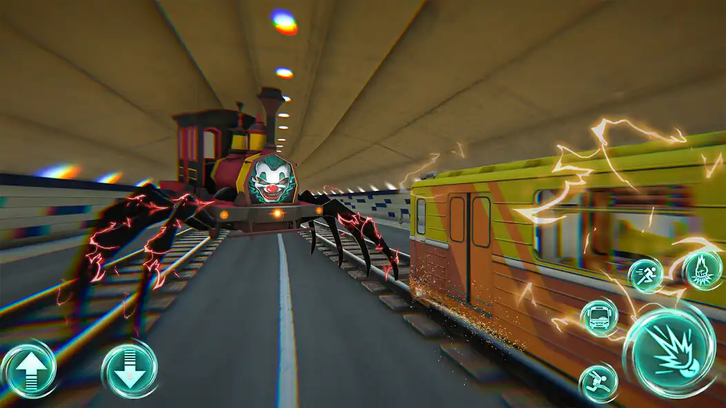 Evil Spider Train Scary Games online game with UptoPlay