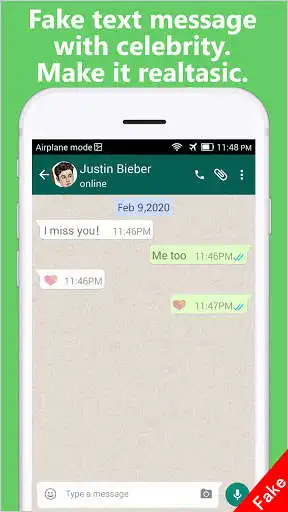 Fake Text Messages-Prank text app online game with UptoPlay