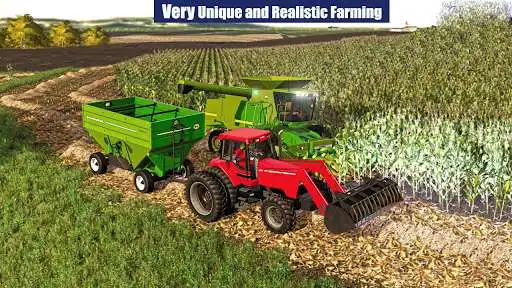 Farming Drive Tractor Trolley Offroad 2021 online game with UptoPlay