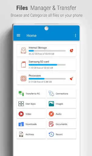 File Manager - Easy file explorer & file transfer online game with UptoPlay