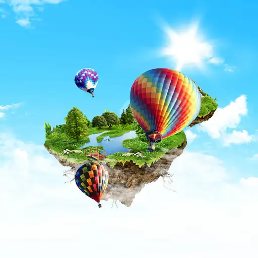 Flying Islands Live Wallpaper online game with UptoPlay