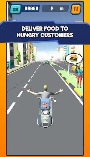Food Delivery Run online game with UptoPlay