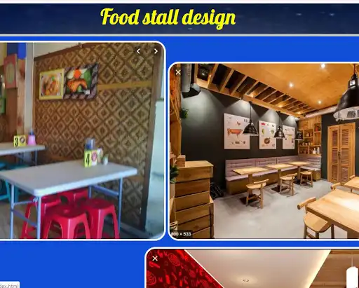 Food stall design online game with UptoPlay
