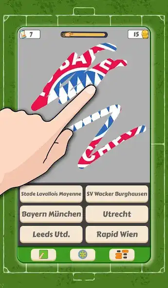 Football Logo Quiz Scratch online game with UptoPlay