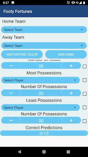 Footy Fortunes online game with UptoPlay