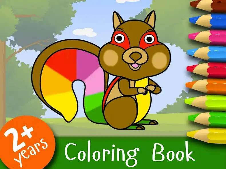 Forest - Kids Coloring Puzzles online game with UptoPlay