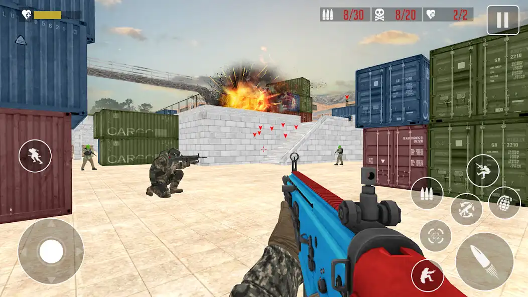FPS Shooting War Gun Games online game with UptoPlay