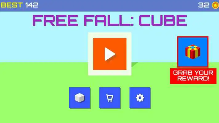 Free Fall: Cube online game with UptoPlay