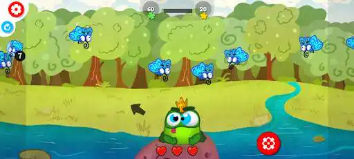 Frog game - flies and stars online game with UptoPlay