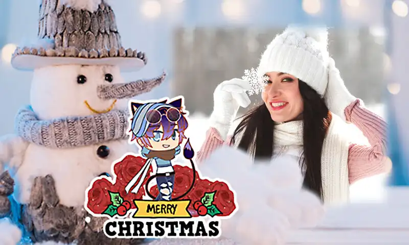 Gacha Christmas Photo Frame online game with UptoPlay