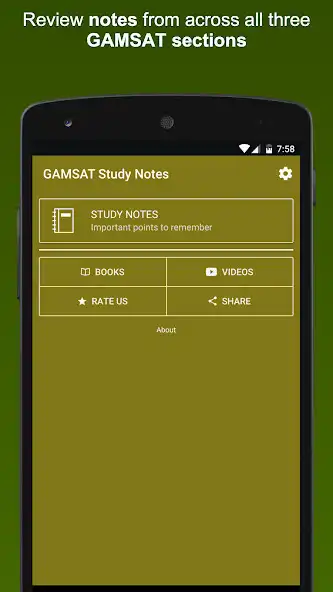 GAMSAT Study Notes online game with UptoPlay