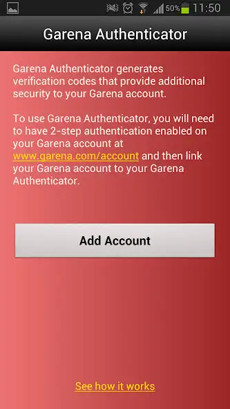 Garena Authenticator online game with UptoPlay