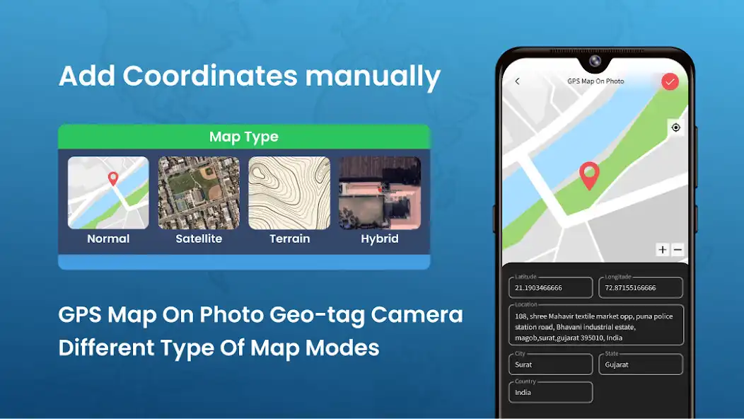 GPS Map on photo: Geotag Cam online game with UptoPlay