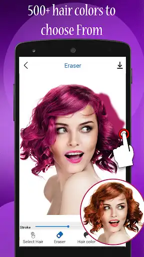 Hair Makeup - Change Photo Hair Color & Style online game with UptoPlay