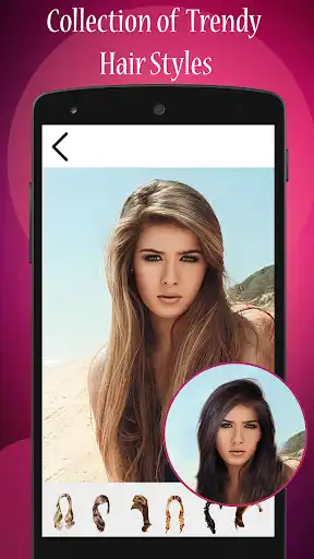 Hair Makeup - Change Photo Hair Color & Style online game with UptoPlay