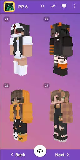 Halloween Skins Minecraft online game with UptoPlay