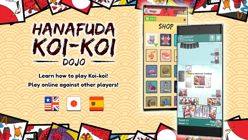 Hanafuda Koi-koi Dojo online game with UptoPlay