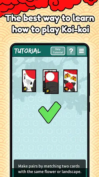 Hanafuda Koi-koi Dojo online game with UptoPlay