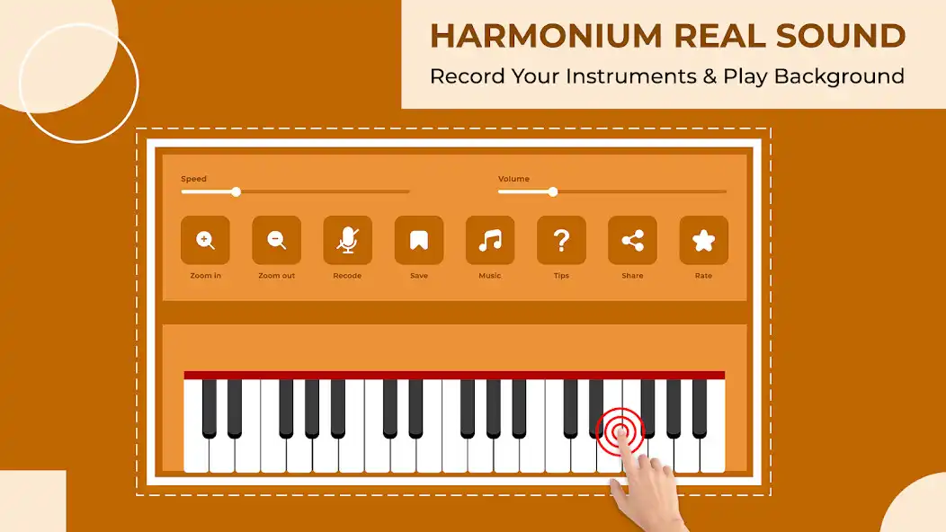 Harmonium Real Sound online game with UptoPlay
