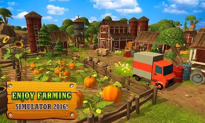 Harvest Farm Tractor Simulator online game with UptoPlay