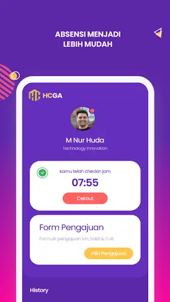 HCIS Absensi online game with UptoPlay