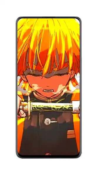 HD Zenitsu Kimetsu no Yaiba Anime Wallpaper online game with UptoPlay