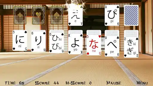 Hiragana Katakana Solitaire online game with UptoPlay