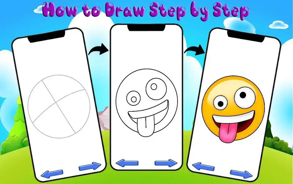 How to Draw Emoji - Learn Drawing online game with UptoPlay
