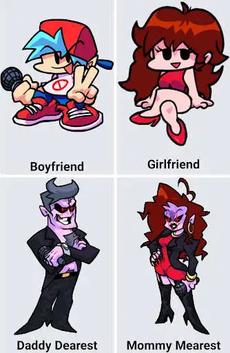 How to draw Friday Night Funkin (FNF) characters online game with UptoPlay