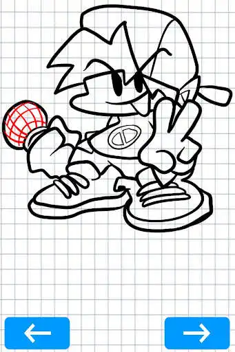 How to draw Friday Night Funkin (FNF) characters online game with UptoPlay