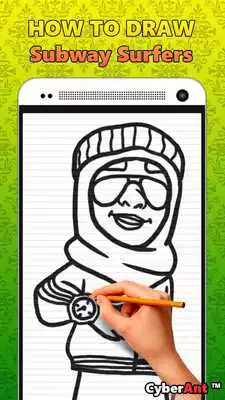 How to Draw Subway Surfers online game with UptoPlay