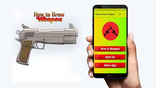 How to draw weapons step by step, drawing tutorial online game with ...