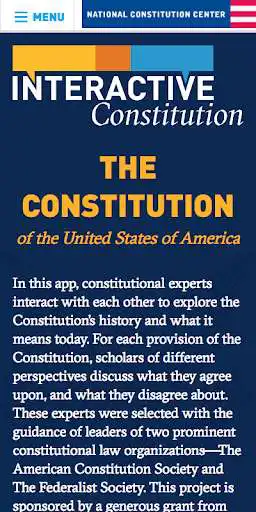 Interactive Constitution online game with UptoPlay