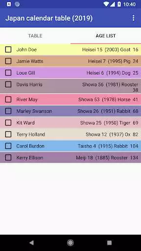 Japanese-Westeren calendar conversion table online game with UptoPlay