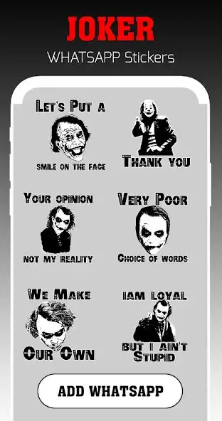 Joker Wallpaper HD Stickers online game with UptoPlay
