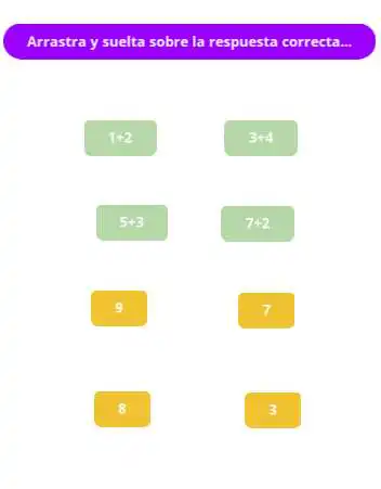 Juega con las sumas y restas del 1 al 10 online game with UptoPlay