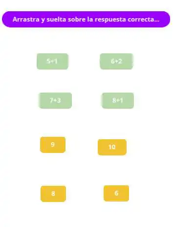 Juega con las sumas y restas del 1 al 10 online game with UptoPlay