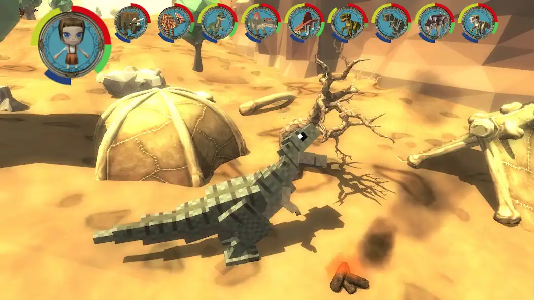 Jurassic Block World online game with UptoPlay