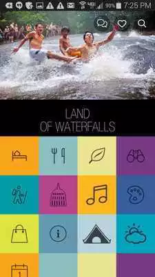 Land of Waterfalls online game with UptoPlay