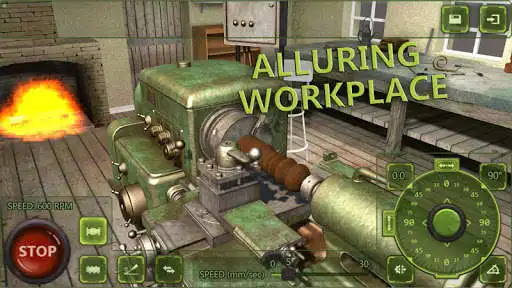 Lathe Machine 3D: Milling Turning Simulator Game online game with UptoPlay