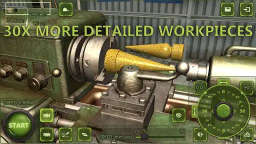 Lathe Machine 3D: Milling Turning Simulator Game online game with UptoPlay