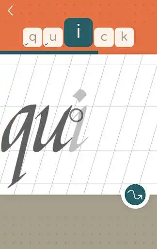 LazyDog calligraphy and cursive writing practice online game with UptoPlay