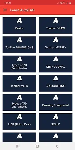 Learn Autocad: 2D3D Tutorial online game with UptoPlay